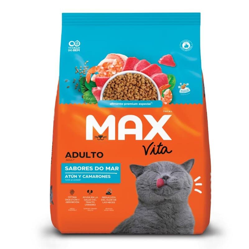 Max Vita - Alimento Gato Adulto Atun y Camarones - .MAX | Laika Mascotas
